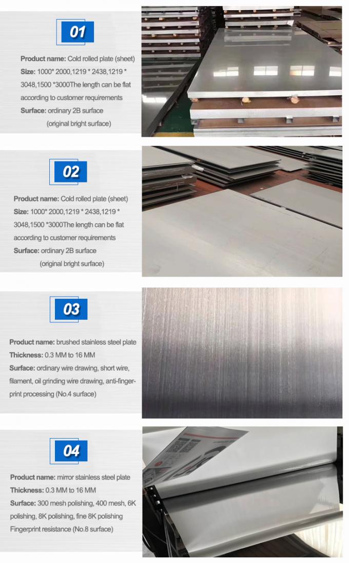 Slit Edge 316 1.5 Mm Cold Rolled Stainless Steel Plate